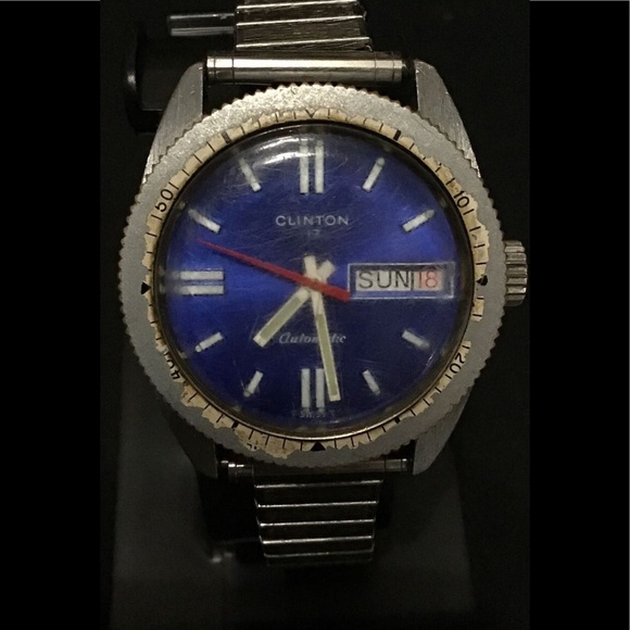 clinton | Accessories | Clinton 7j Automatic World Timer Swiss Watch ...